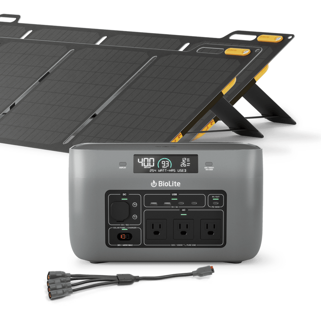 BioLite Solar Generator 1500 Mid Kit - Portable Solar Generator